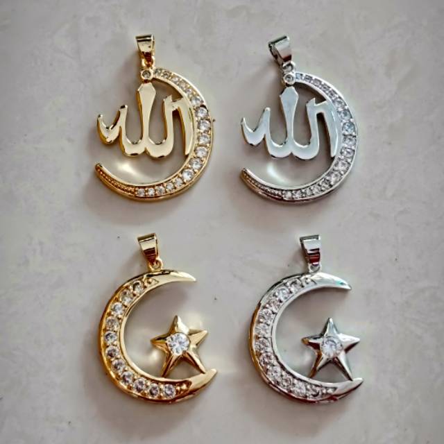 Jual KALUNG / RANTAI BULAN BINTANG & LAFADZ ALLAH | Shopee Indonesia