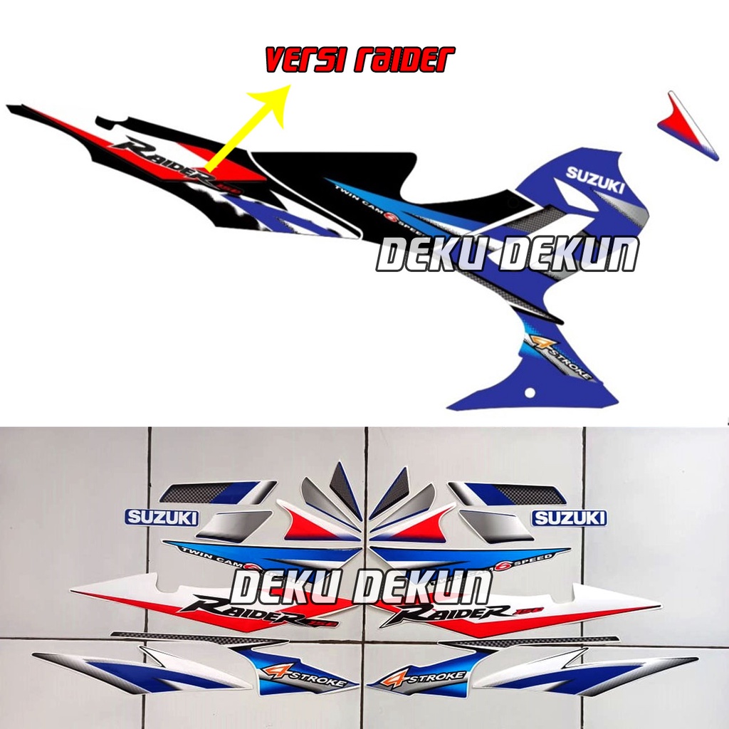 Jual Striping Satria Fu Cbu 2005 Modif Raider Warna Biru Hitam Tahan ...