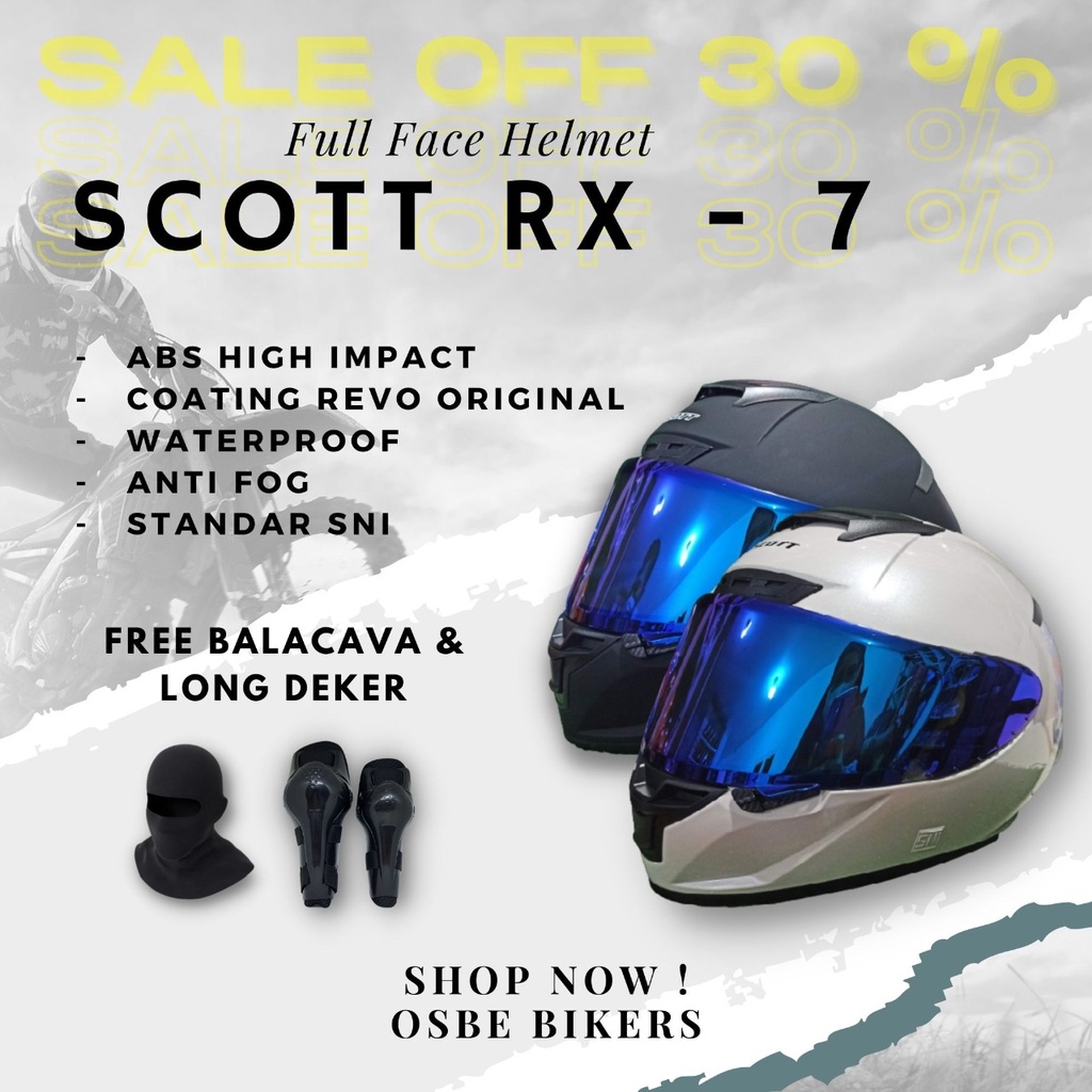 Jual HELM FULL FACE SCOTT RX 7 X14 FULL FACE / HELM FULL FACE LIMITED ...