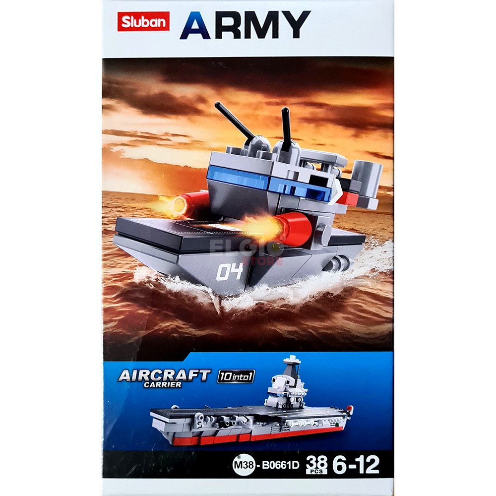 Jual Sluban Bricks Kapal Perang 10 in 1 Perahu Pesawat Terbang Aircraft ...