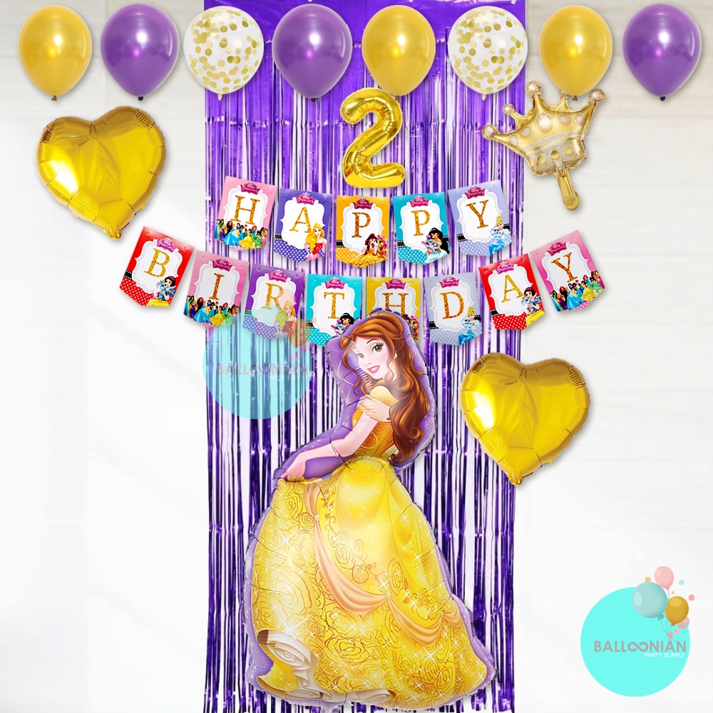 Jual PRINCESS SIMPLE DEKORASI SET/DEKORASI ULANG TAHUN ANAK PEREMPUAN ...