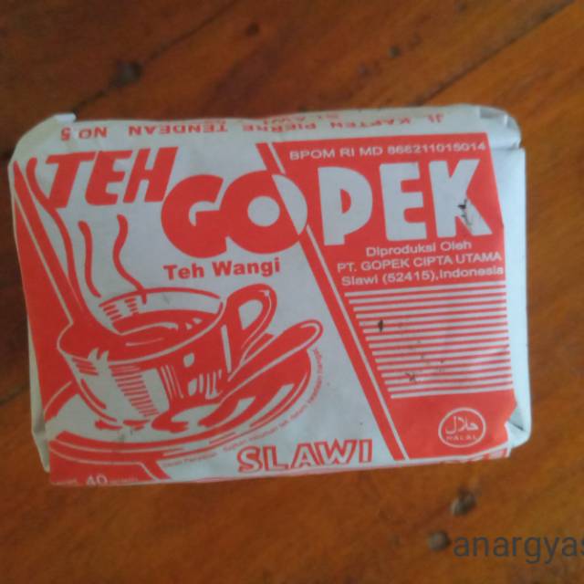 Jual TEH GOPEK SLAWI WARNA MERAH 40 GR | Shopee Indonesia