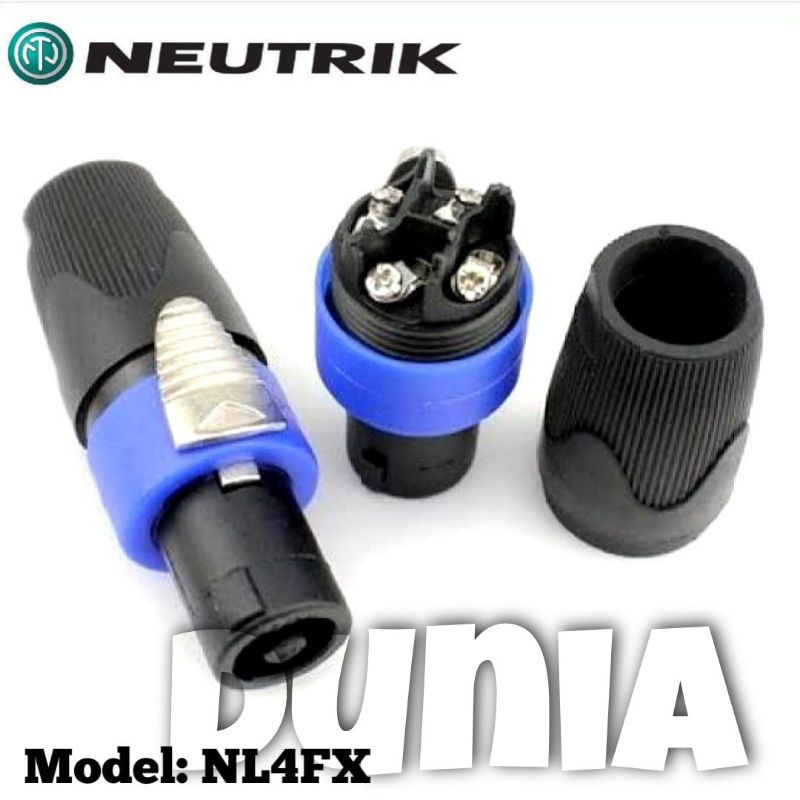 Jual Jack Speakon Neutrik NL4FX Original NEUTRIK NL4 FX - 4 Pole ...