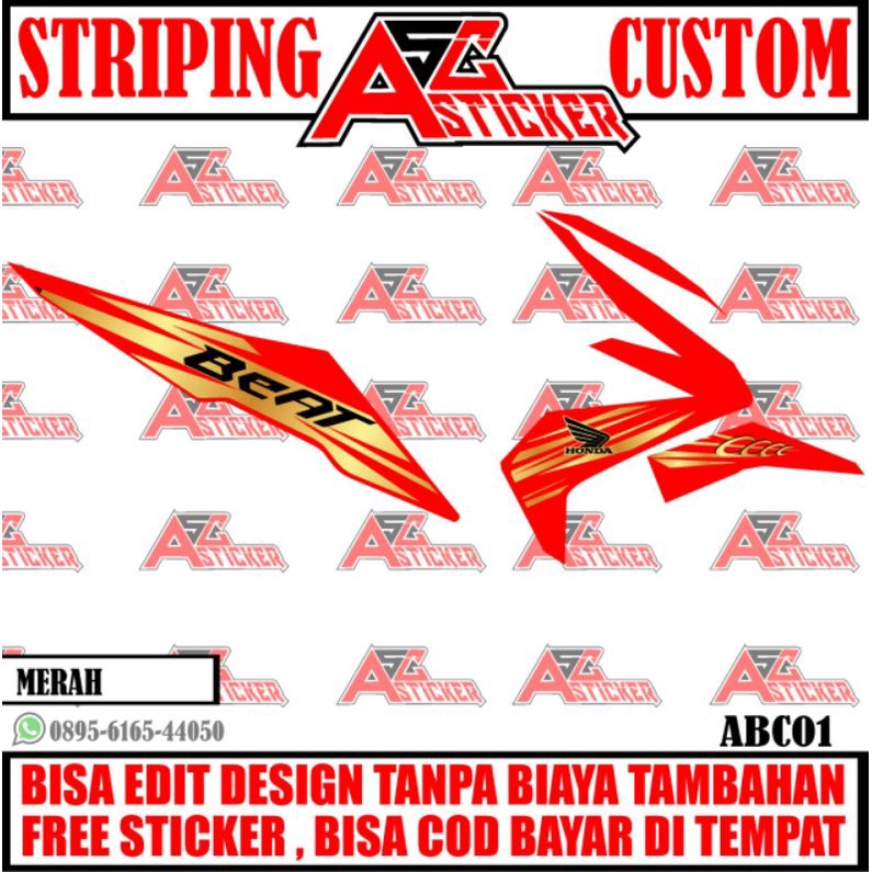 Jual STRIPING HONDA BEAT ESP 2017-2019 BISA CUSTOM EDIT DESIGN | Shopee ...