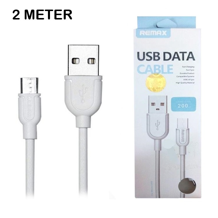 Jual Remax Kabel Data Charger Android Micro USB 2 Meter | Shopee Indonesia