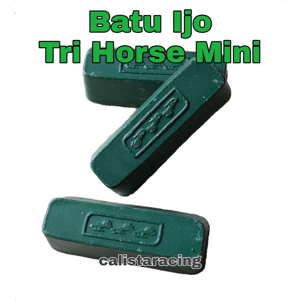 Jual Batu Ijo Tri Horse Mini / batu poles hijau / poles logam alumunium ...