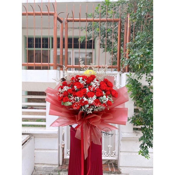 Jual FRESH ROSE BOUQUET 50 STEM - BUKET BUNGA SEGAR 50 TANGKAI FRESH ...