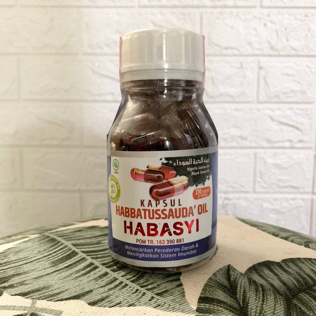 Jual Habasyi Kapsul Habbatussauda Oil - 210 Kapsul 500mg (100% ASLI ...