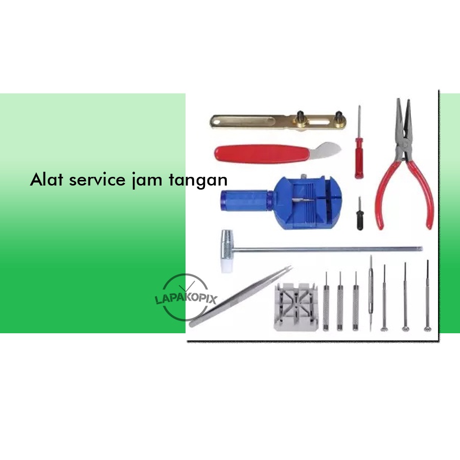 Jual Alat Service Jam Tangan Lengkap Perbaikan Onderdil Toolkit Arloji ...