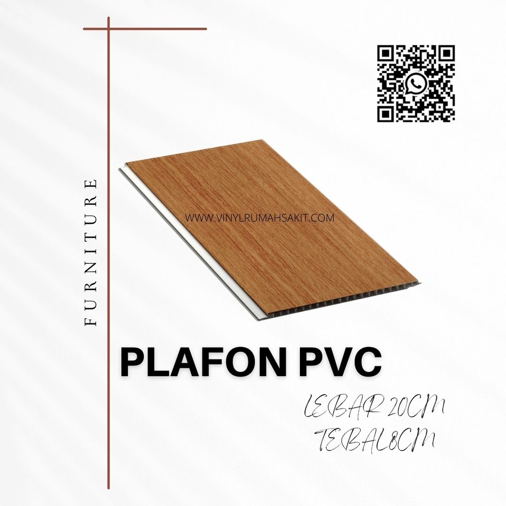 Jual Plafon PVC Motif Serat Kayu Wood Lebar 20cm - Ketebalan 8mm ...