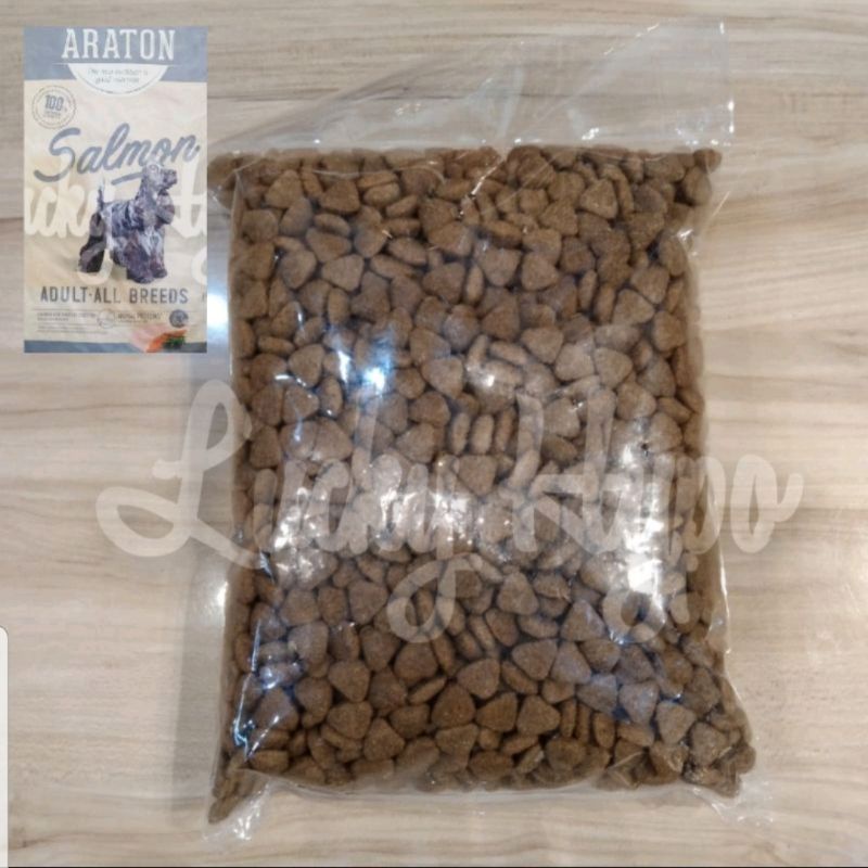 Jual Makanan Anjing Araton Salmon Adult 1kg Dog Food All Breeds ...