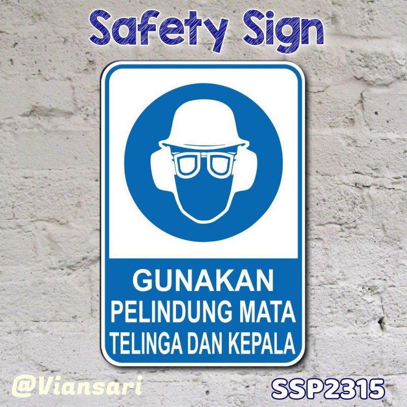 Jual Viansari Safety Sign Label Rambu Petunjuk K3 EESH - Gunakan ...