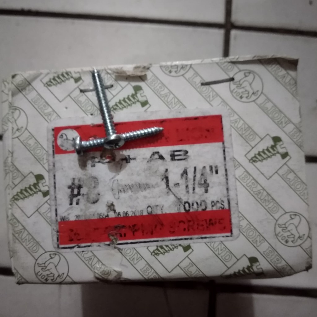 Jual Skrup Tapping Screw Moon Lion Kepala Bulat 8 X 1 14 Pab Isi 1000 Pcs Shopee Indonesia