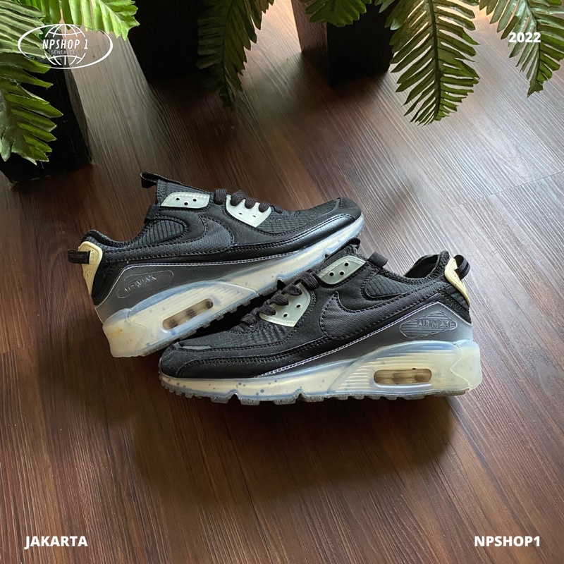 Jual [ 100% Poto Asli ] Nike Max 90 Terrascape Black Grey | Shopee ...