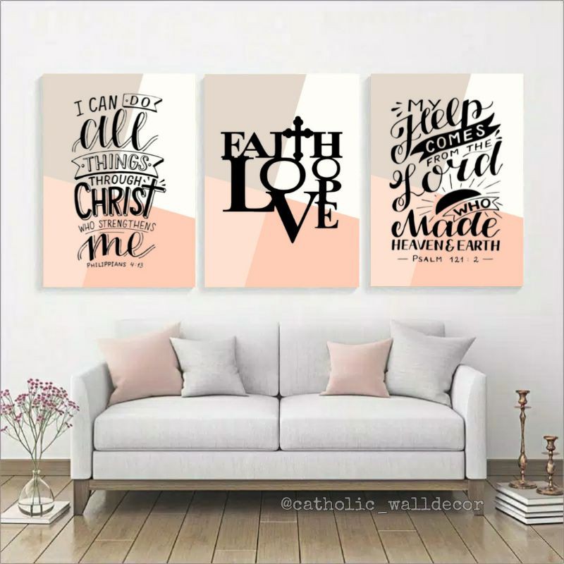 Jual Poster Rohani Hiasan dinding Kristen Katolik ayat Alkitab Kitab ...
