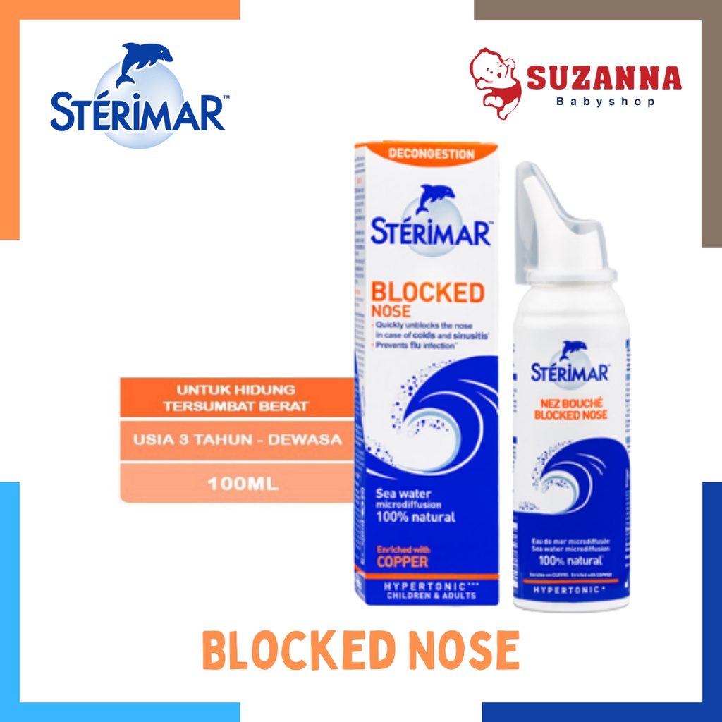 Jual Sterimar Blocked Nose 100ml / Semprotan Hidung | Shopee Indonesia