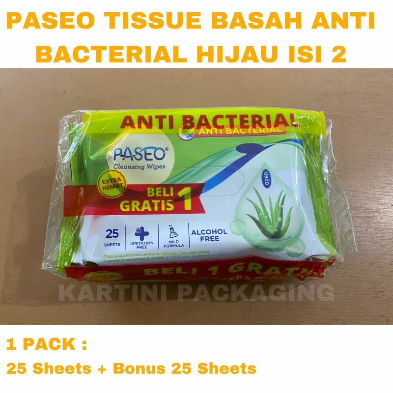 Jual Tissue Basah Hijau PASSEO Isi 2 | Shopee Indonesia