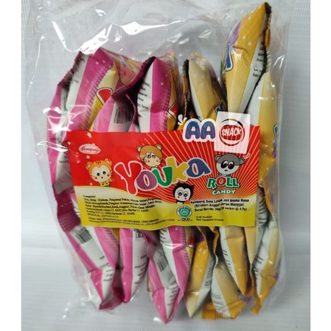 Jual YOUKA ROLL CANDY PAK ISI 20 X 4.5GR | Shopee Indonesia