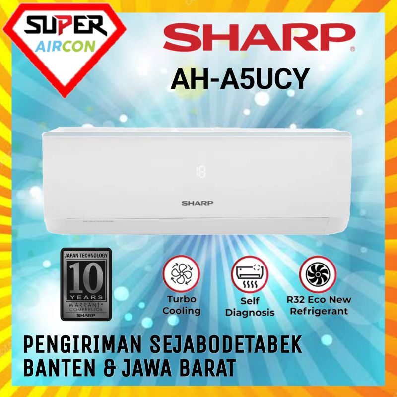 Jual AC SHARP AH - A 5 UCY 1/2 PK TURBO AH-A5UCY HARGA UNIT ONLY ...