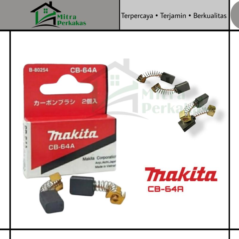 Jual Carbon Brush CB 64A MAKITA / Arang / Spul/ Bostel/ Kul | Shopee Indonesia