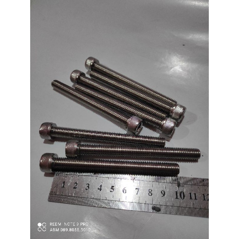 Jual Baut L Stainless M5 x 100mm atau Baut 8 Panjang 10cm | Shopee Indonesia