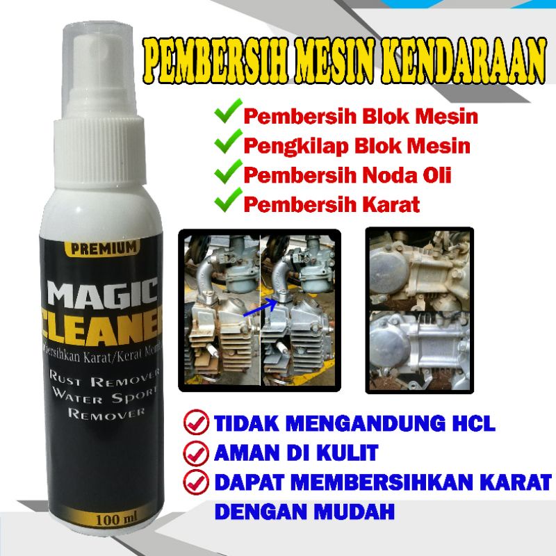 Jual Pembersih Kerak/Karat pada Mesin Motor dan Mobil Magic Cleaner Pembersih Blok Mesin ...
