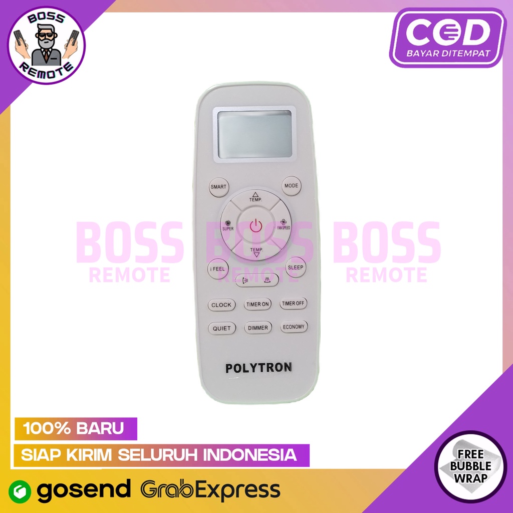 Jual REMOTE AC POLYTRON SMART INVERTER NEUVA ICE GRADE ORIGINAL ...