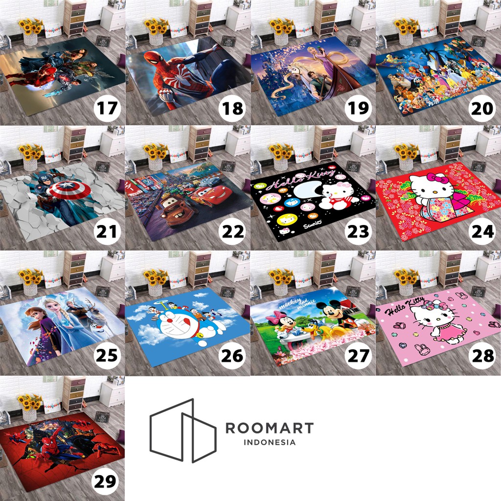 Jual Karpet Karakter 3D Ukuran 90x140 Karpet Print Karakter | Shopee ...