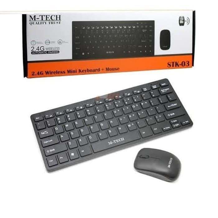 Jual Keyboard Wireless Mini Slim M TECH STK 03/Keyboard Wireless Combo ...