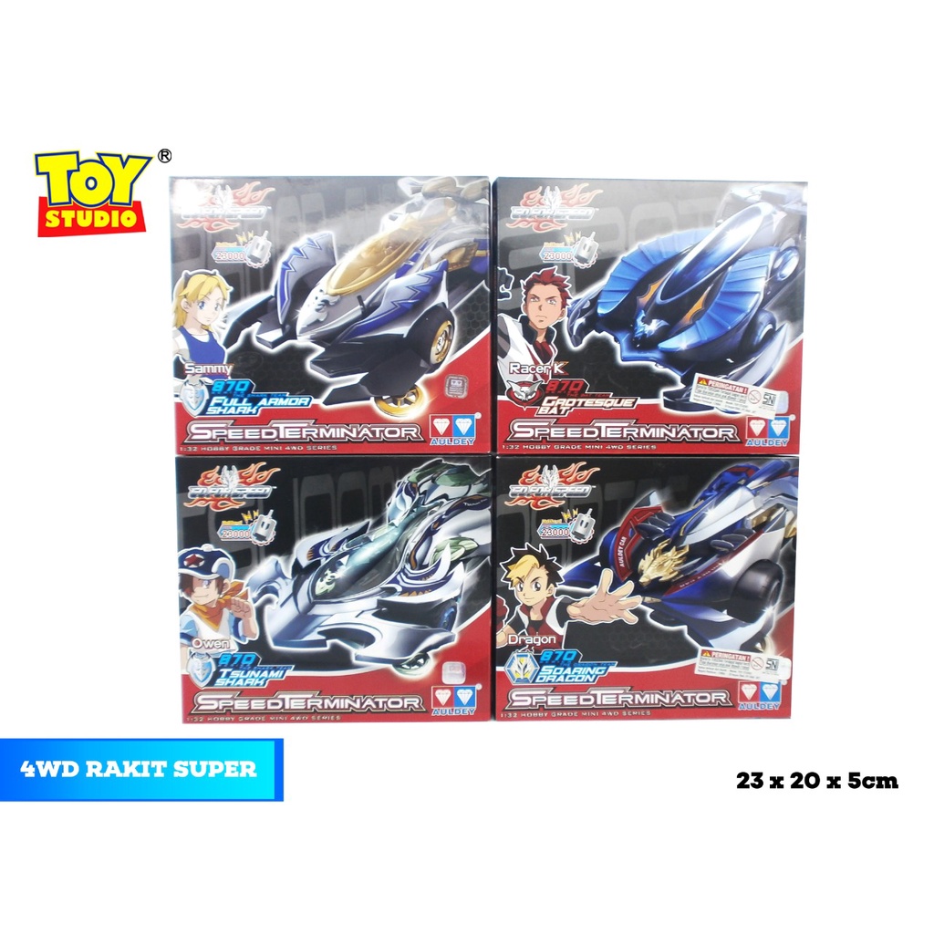 Jual Toy Studio Auldey Speed Terminator 870 Series 4WD Model Kit Sudah ...