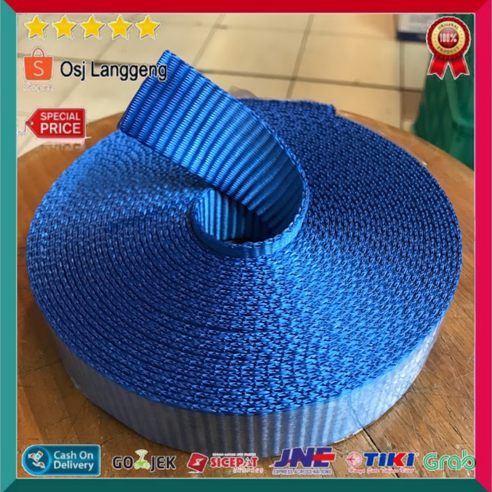 Jual Tali Webbing Tubular Ukuran 3,5 CM Atau Tali Hammock | Shopee ...