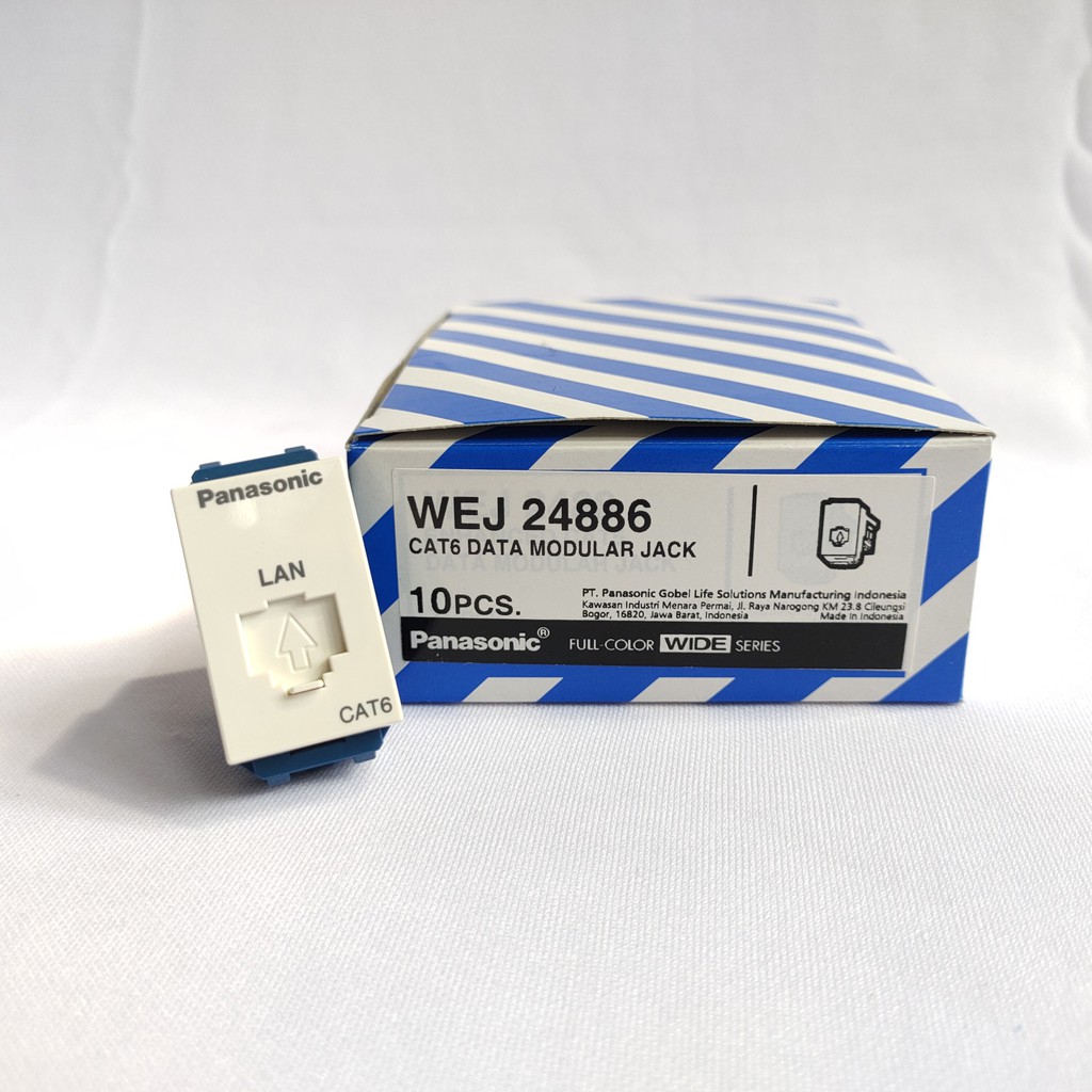 Jual Panasonic Socket Data Cat 6 Modular Jack - WEJ 24886 | Shopee ...