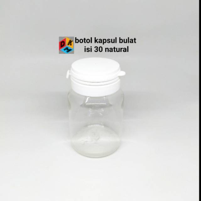 Jual Botol kapsul bulat isi 30 natural | Shopee Indonesia