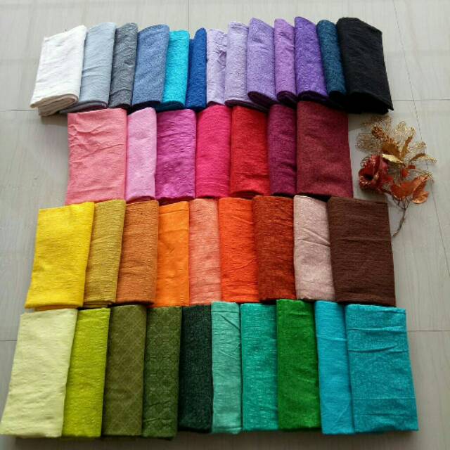 Jual BAHAN KAIN EMBOSS MOTIF BATIK GIFT SESERAHAN OLEH OLEH HADIAH KADO ...