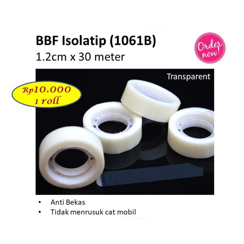 Jual BBF Isolatip 1061B Isolasi Buram Transparan Isolasi Anti Bekas ...