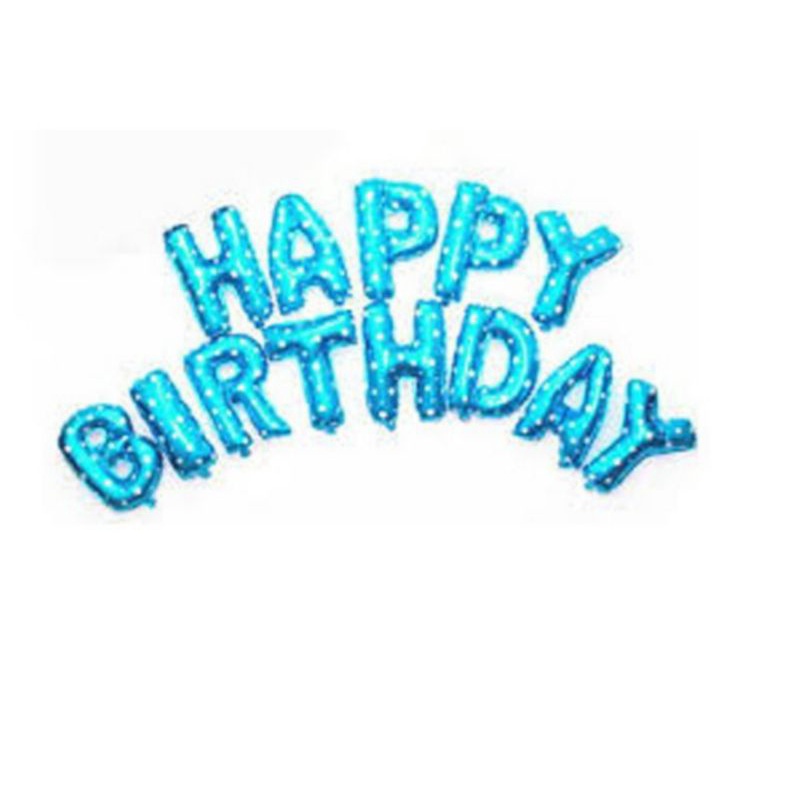 Jual balon huruf happy birthday set lengkap | Shopee Indonesia