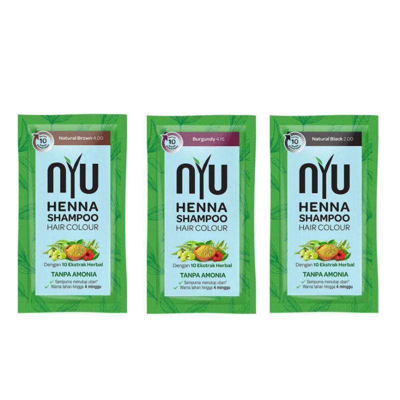 Jual Nu hair color shampo henna | Shopee Indonesia