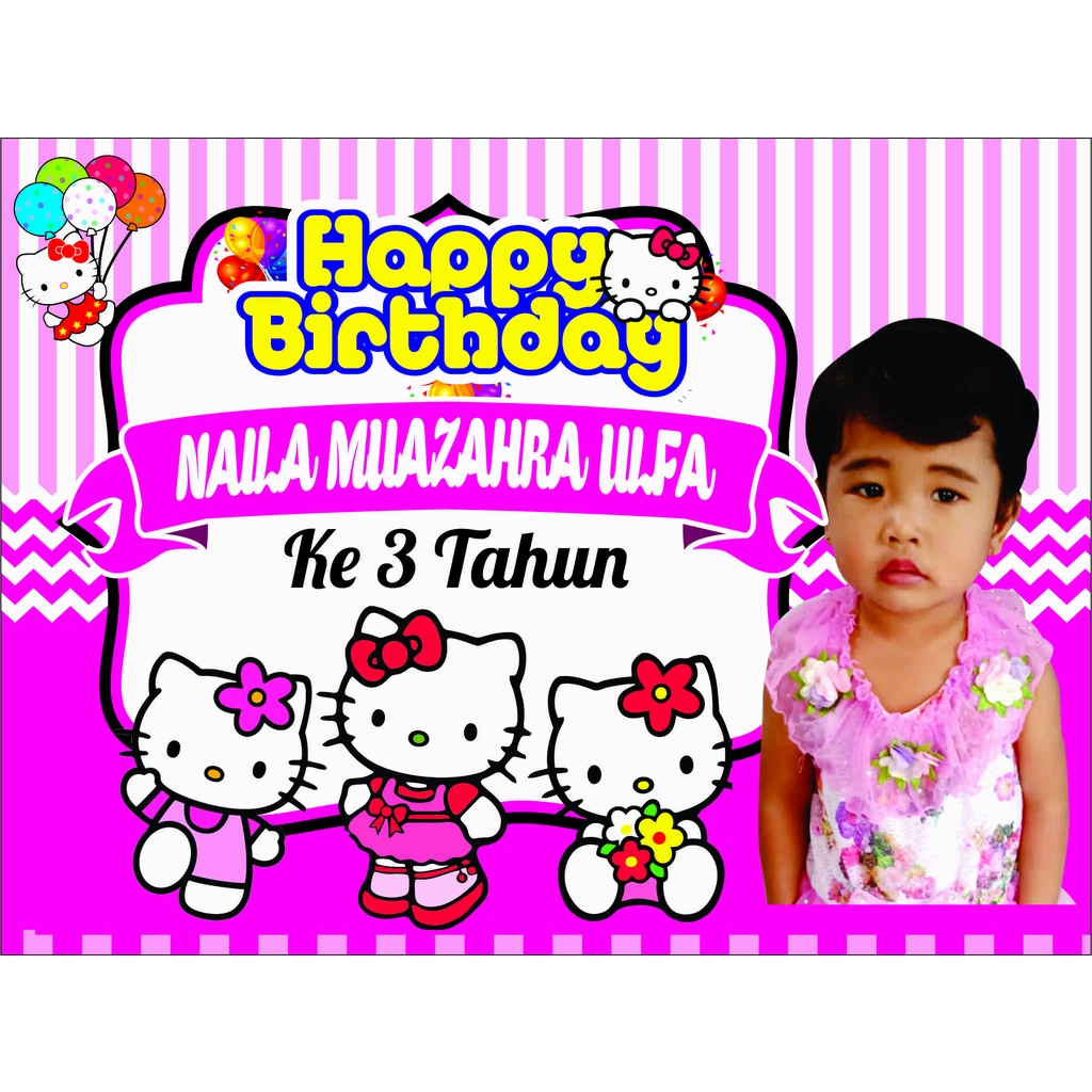 Jual Banner Ulang Tahun Anak, Banner Ultah Anak, Backdrop Ultah Anak ...