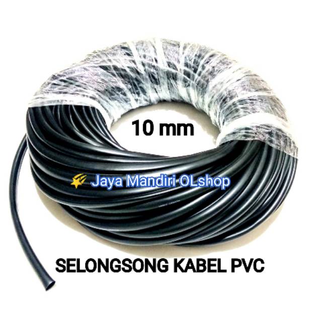 Jual SELANG PEMBUNGKUS KABEL 10 MM / SELONGSONG KABEL PVC ANTI PANAS 10 MM | Shopee Indonesia