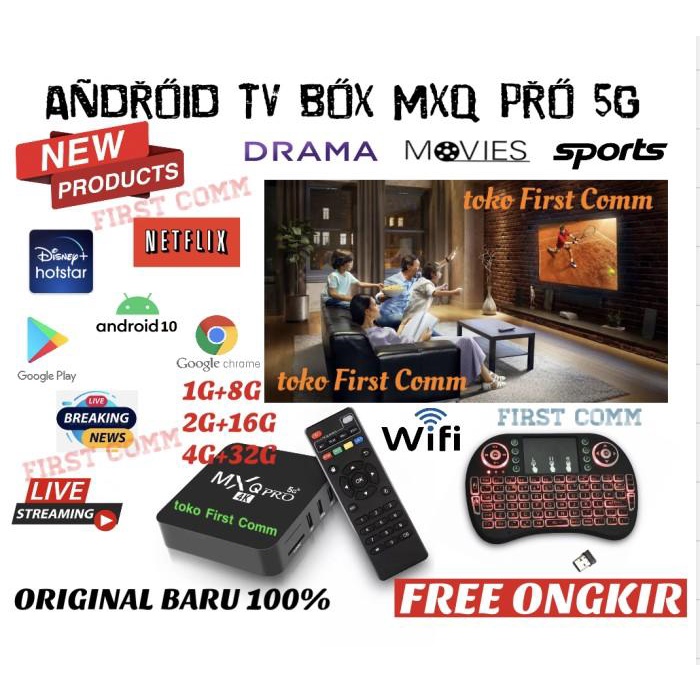 Jual Smart Tv Box Android Mxq Pro 4K Ultra Hd Android Tv Box | Shopee Indonesia