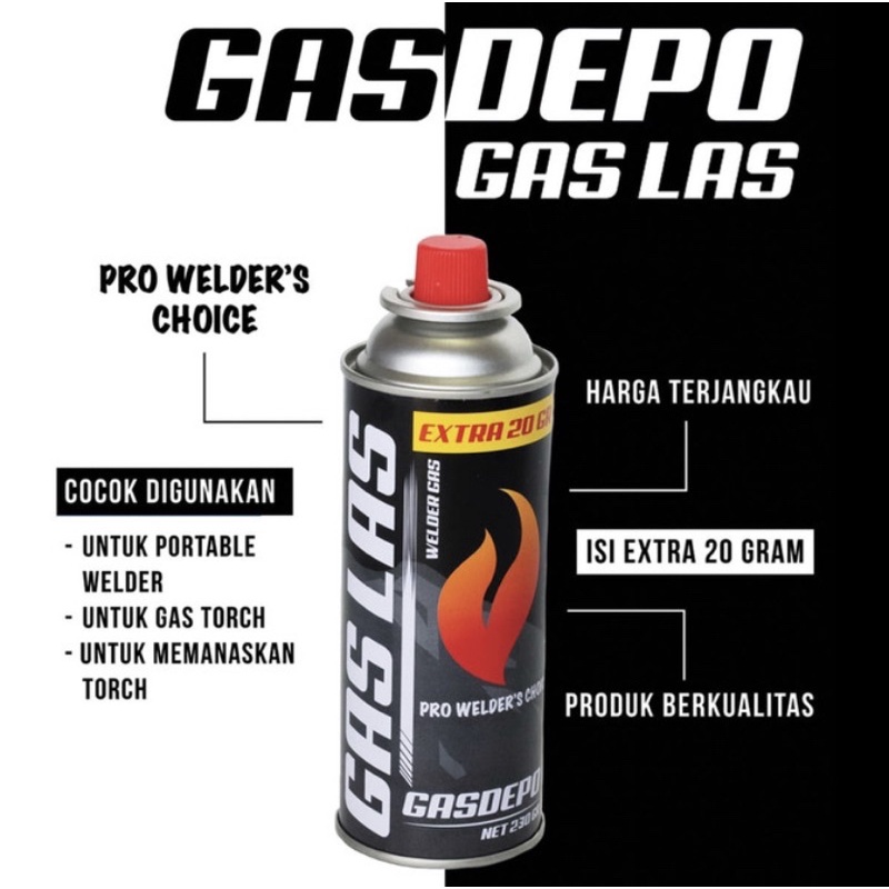 Jual GAS LAS/Gas Portable Super Las /Gas Super Las/Bukan Hi-cook Asli ...