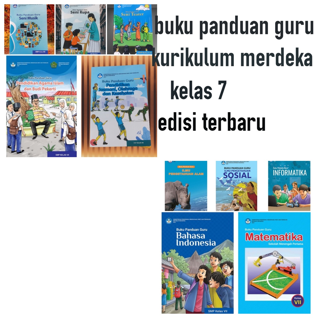 Jual ORI harga satuan buku panduan guru kurikulum merdeka untuk e/mts kelas 7 edisi terbaru ...