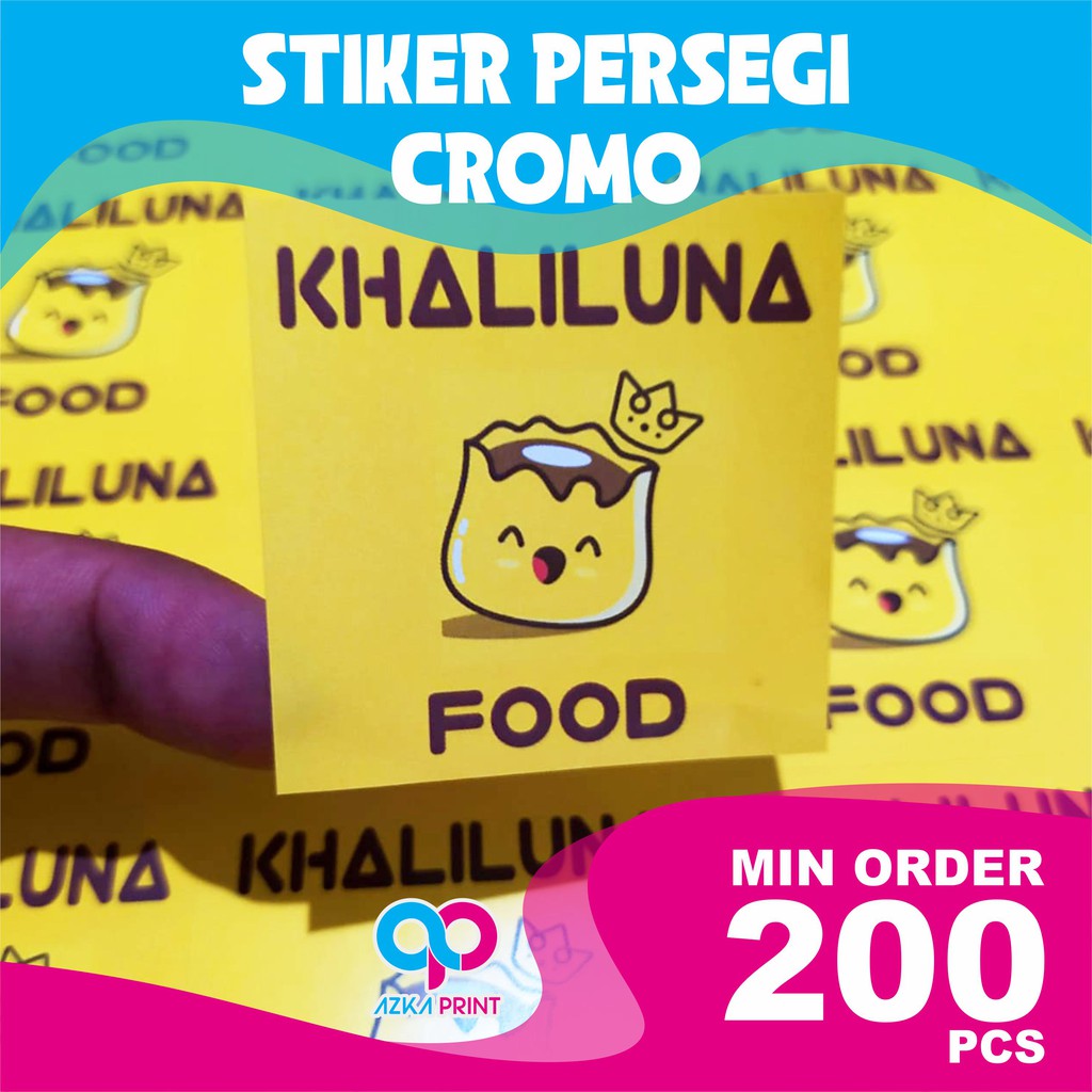 Jual [CROMO] CETAK STIKER PERSEGI TEMA KITCHEN - LABEL PERSEGI - LABEL ...