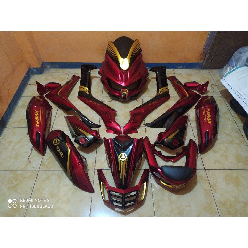 Jual Body kitt Predator Yamaha Nmax BLUE WHITE EDITION | Shopee Indonesia
