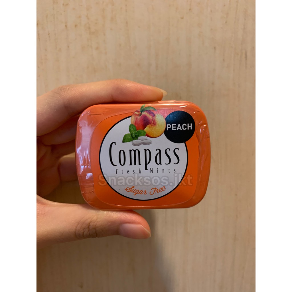 Jual COMPASS FRESH MINTS MATCHA POME / MENTHOL / PEACH / PEPPERMINT ...