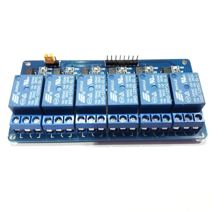 Jual New Relay Module 6 Channel 12v with Optocoupler LED for Arduino ...