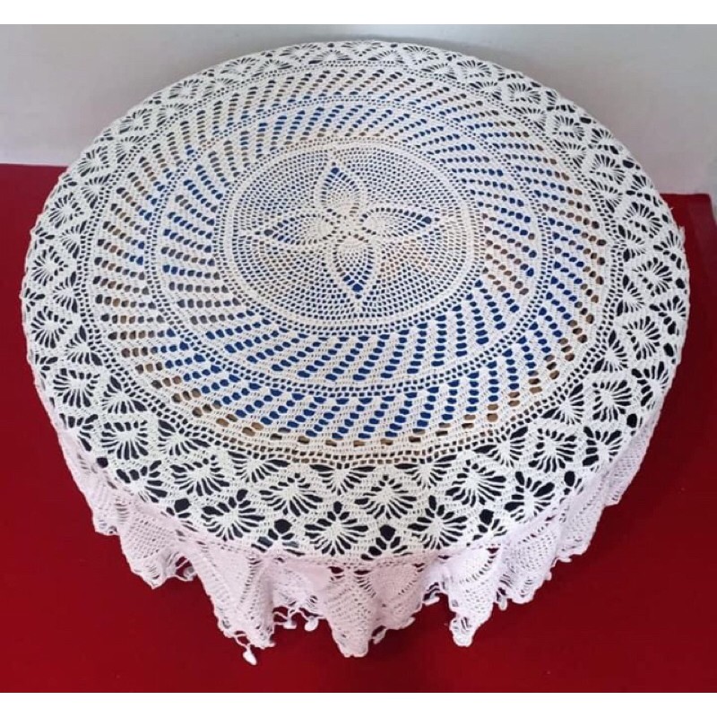 Jual taplak meja rajutan oshin tanggung | Shopee Indonesia