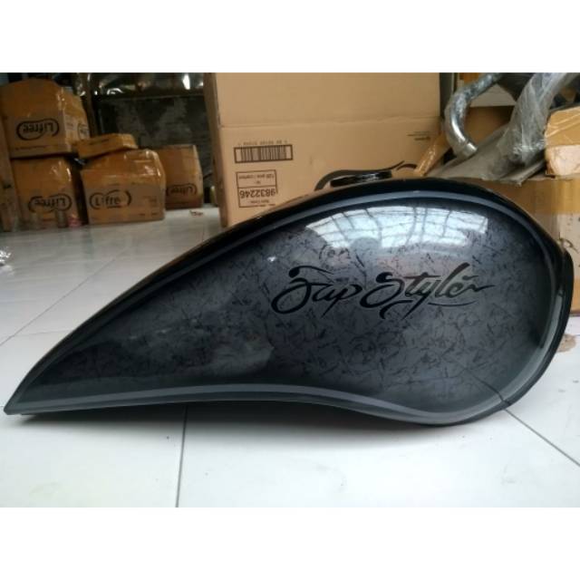 Jual Tangki Cat Teardrop Chopper Japstyle Motif Batik , Bonus Tutup ...