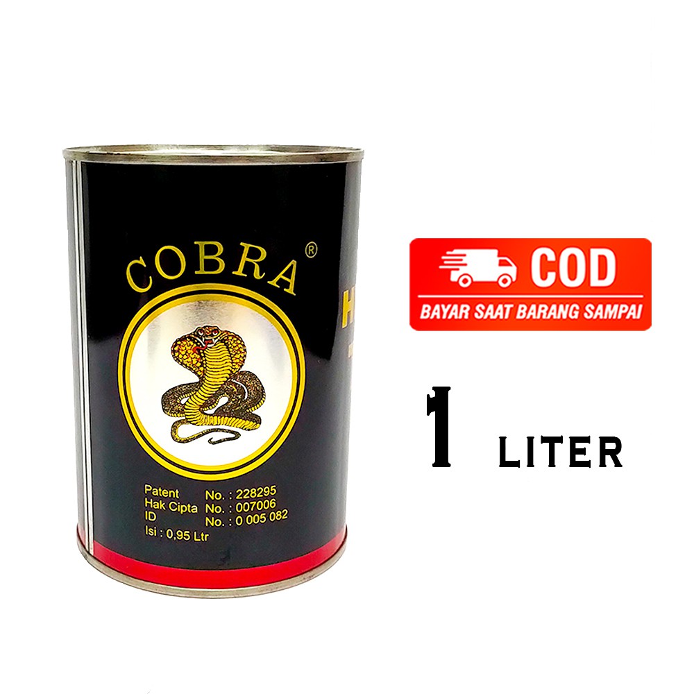 Jual TINER THINER COBRA HITAM / PENGENCER CAT 1 LITER | Shopee Indonesia