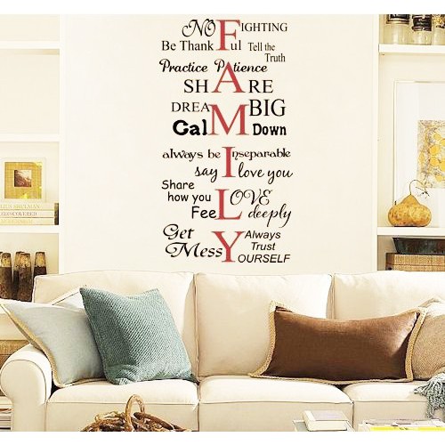 Jual WALL STICKER DINDING FAMILY QUIETE WALL STICKER DINDING KELUARGA ...